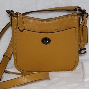 Coach | Bags | Nwt Coach Chaise 9 Yellow Gold Crossbody Leather Bag ...